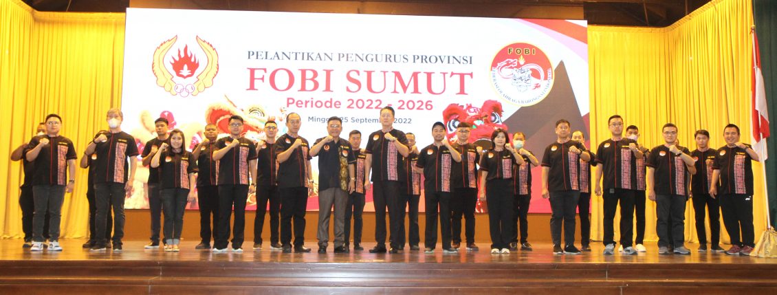 PELANTIKAN FOBI SUMUT PERIODE 2022 – 2026 “TARGET 5 MEDALI EMAS ...